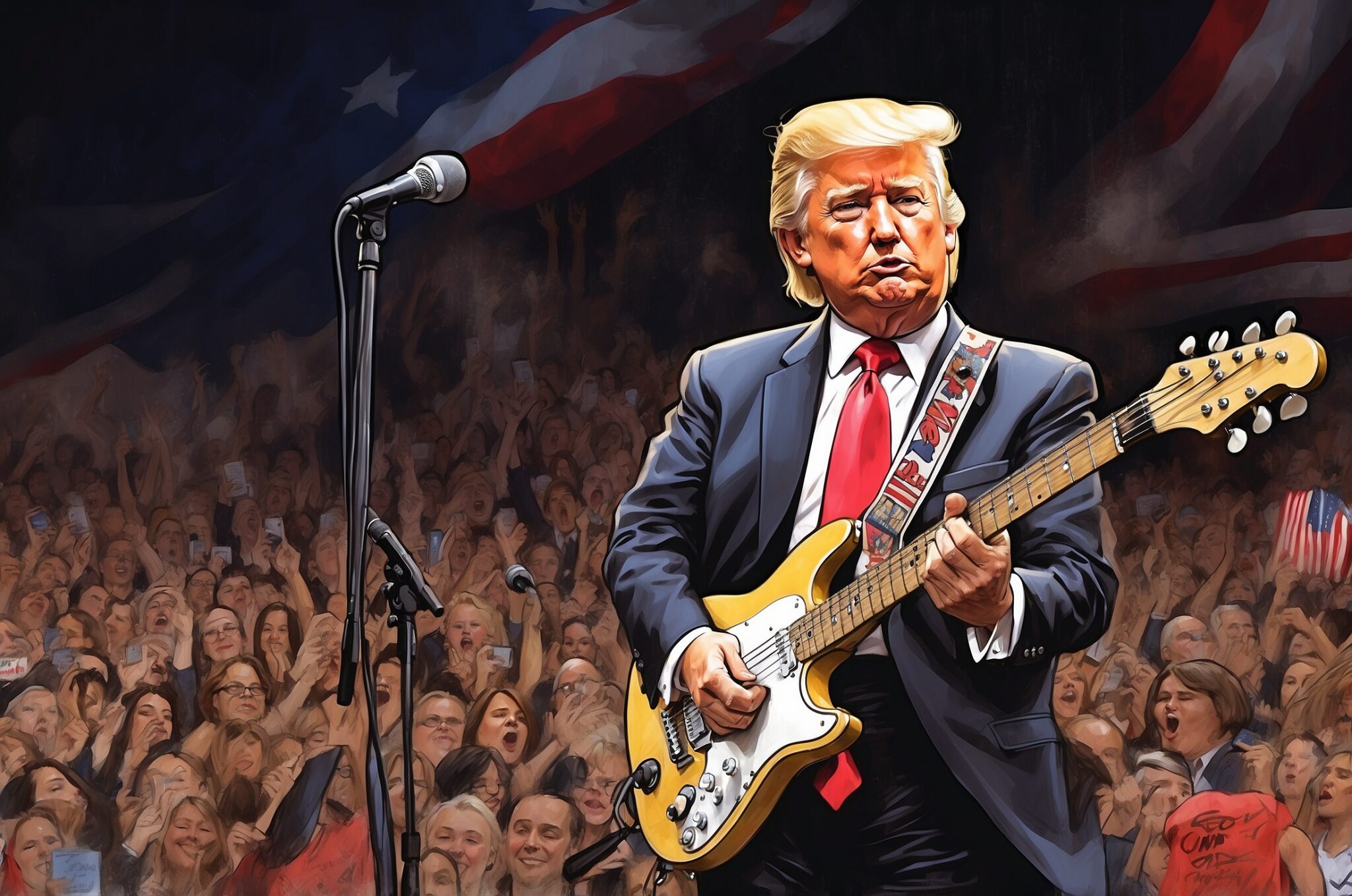 Trump Unleashes Five Minute Guitar Solo to Close out Night Three of the ...