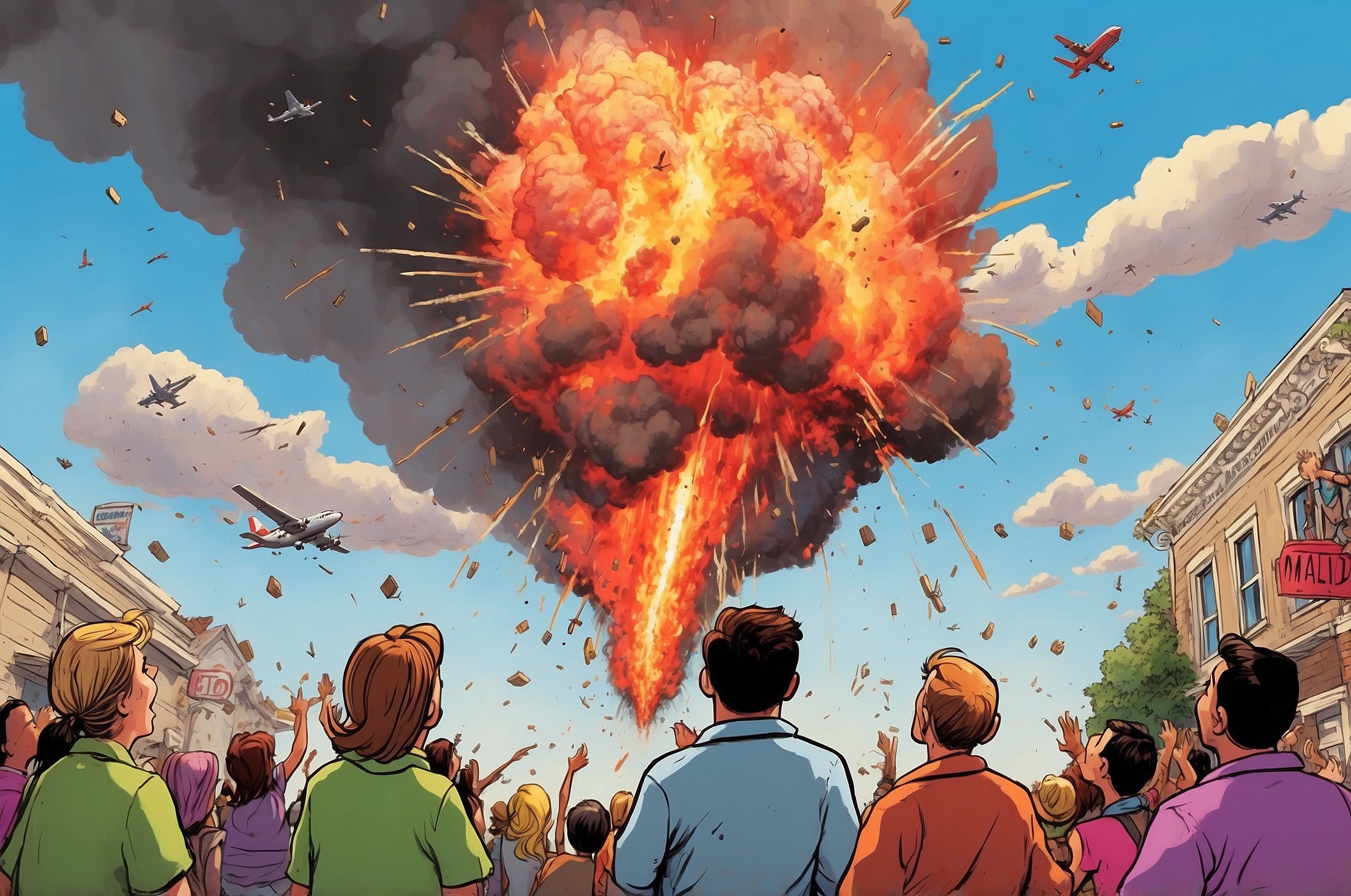 Boeing Plane Exploding in Mid-Air Mistaken for Fireworks Show – The ...