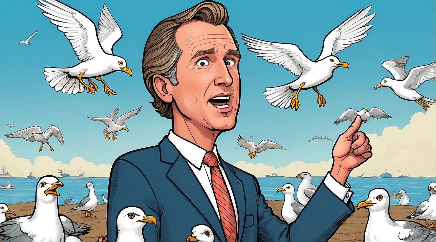 Newsom Begs Seagull for Backup as Texas Waits for the “Punch” – The ...