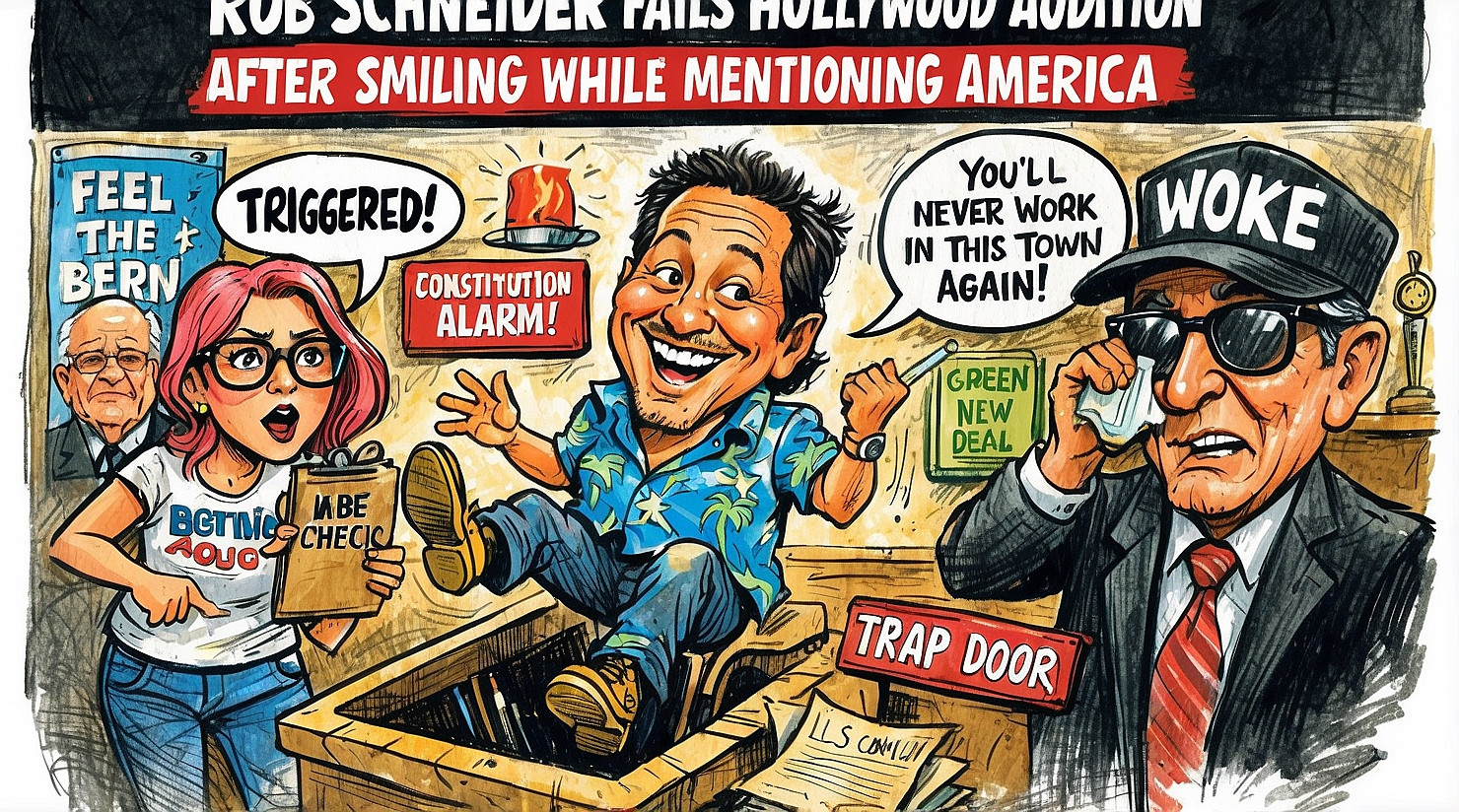 Rob Schneider Fails Hollywood Audition After Smiling While Mentioning ...